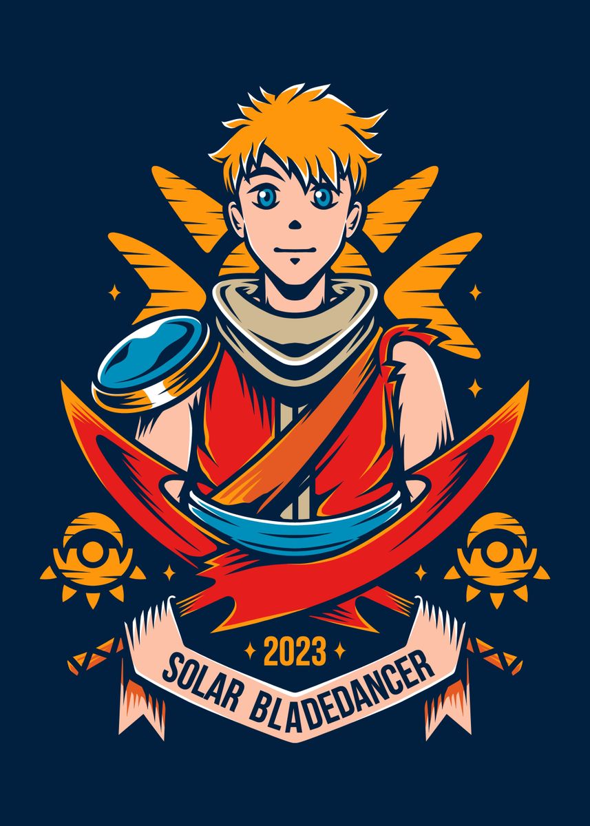 'Solar Blade Dancer' Poster, picture, metal print, paint by Alundrart ...