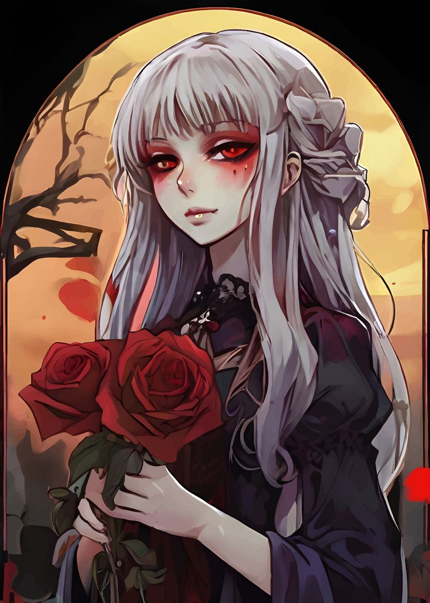 'cute anime princess girl ' Poster, picture, metal print, paint by ...