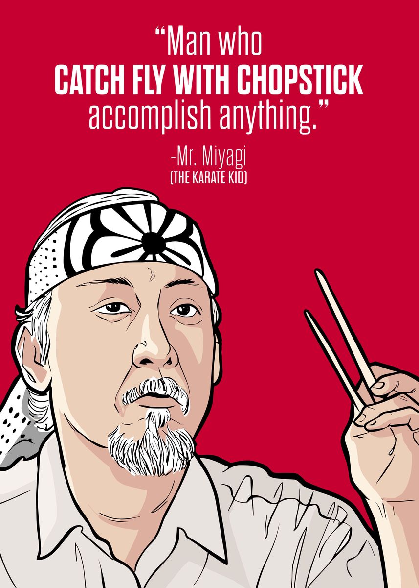 'Karate Kid' Poster, picture, metal print, paint by 18 Twelve | Displate