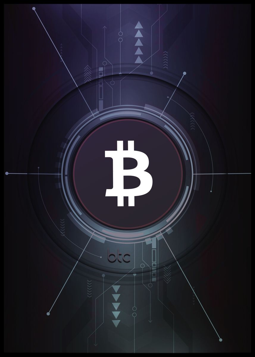 'Dark Bitcoin' Poster, picture, metal print, paint by Alternative Dark ...