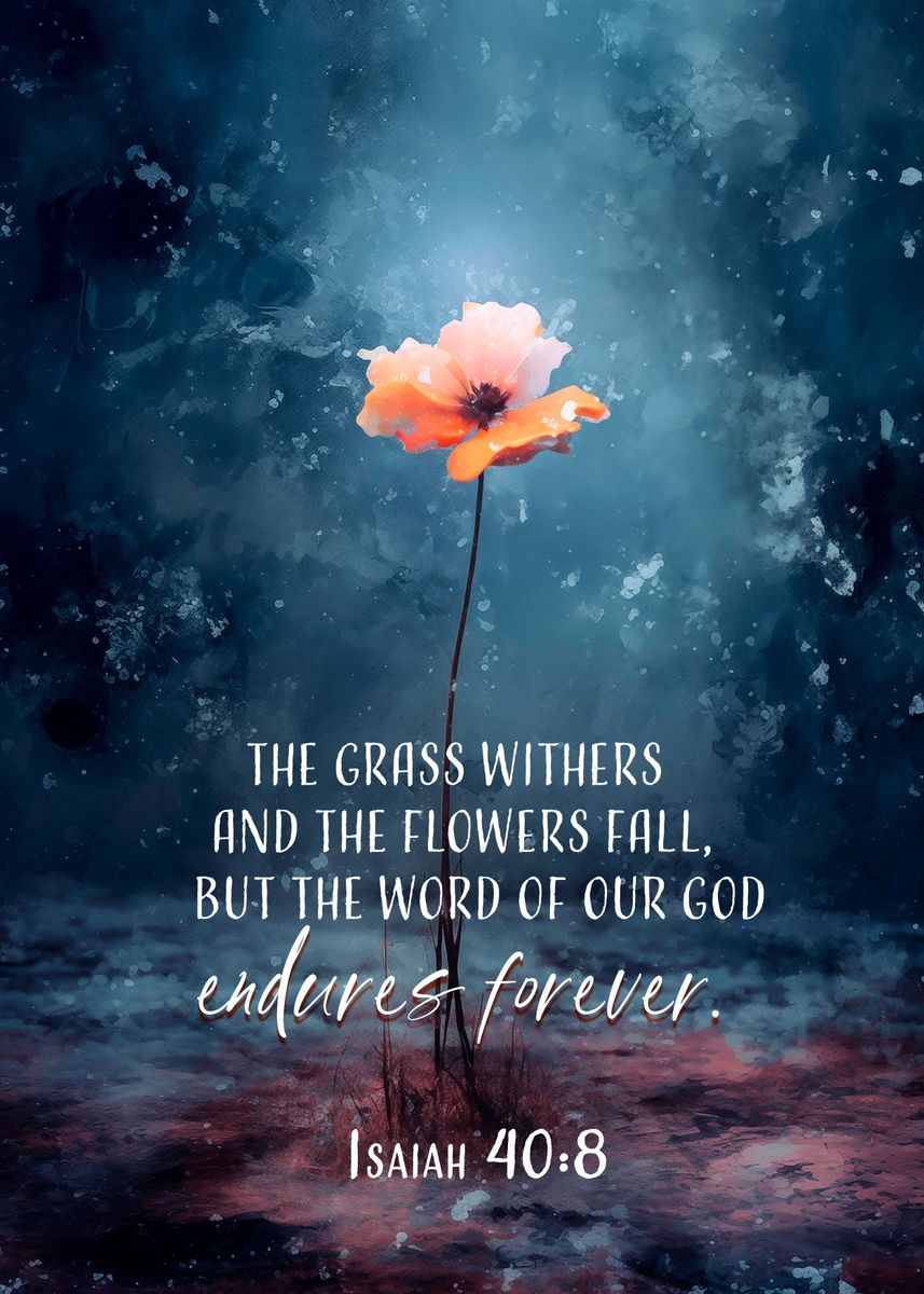 'Bible verse from Isaiah' Poster, picture, metal print, paint by The creative Hub | Displate