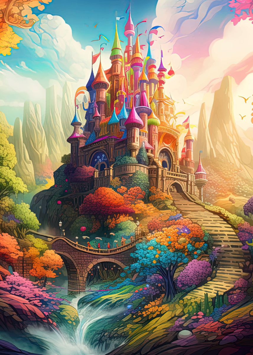 'the castle' Poster, picture, metal print, paint by ErikSchroeder ...