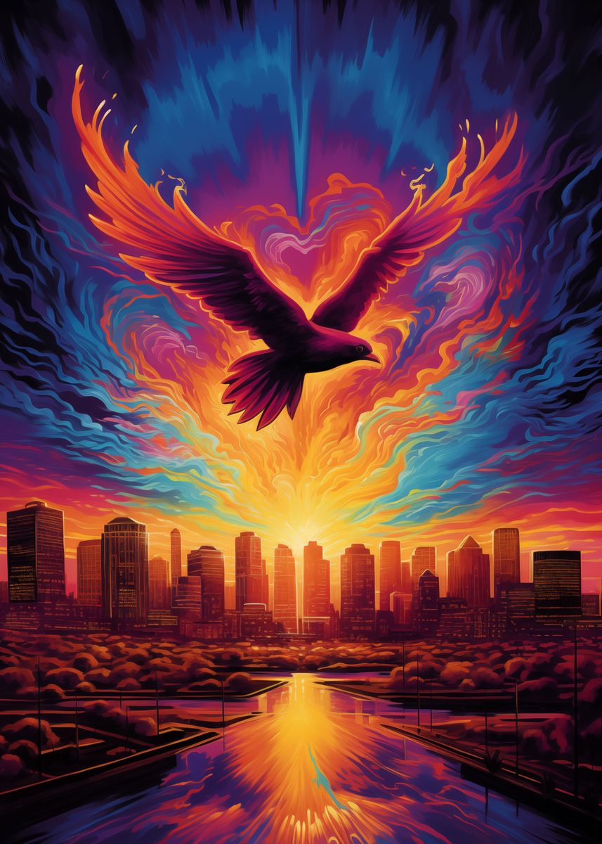 'Legendary Phoenix Arizona' Poster, picture, metal print, paint by ...