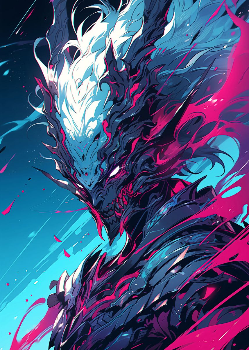 'Cyberninja' Poster, picture, metal print, paint by Hako | Displate