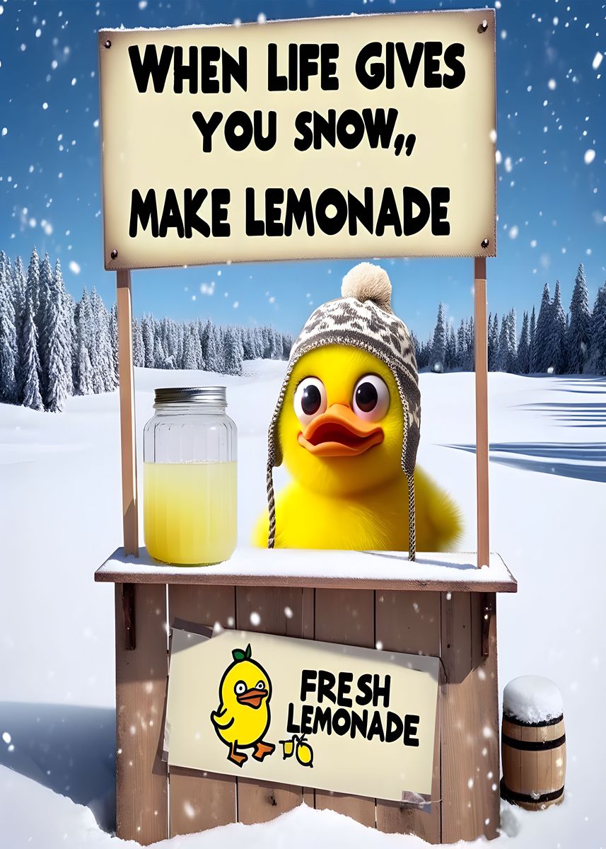 'Lemonade Meme' Poster, picture, metal print, paint by Toko Diwan ...