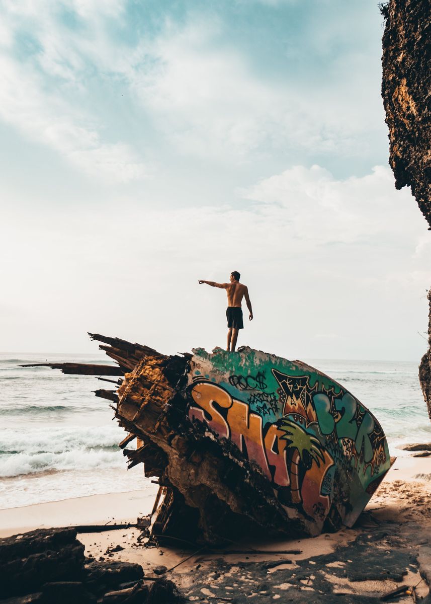 'Graffiti angel' Poster, picture, metal print, paint by Nicolas Pardoel ...