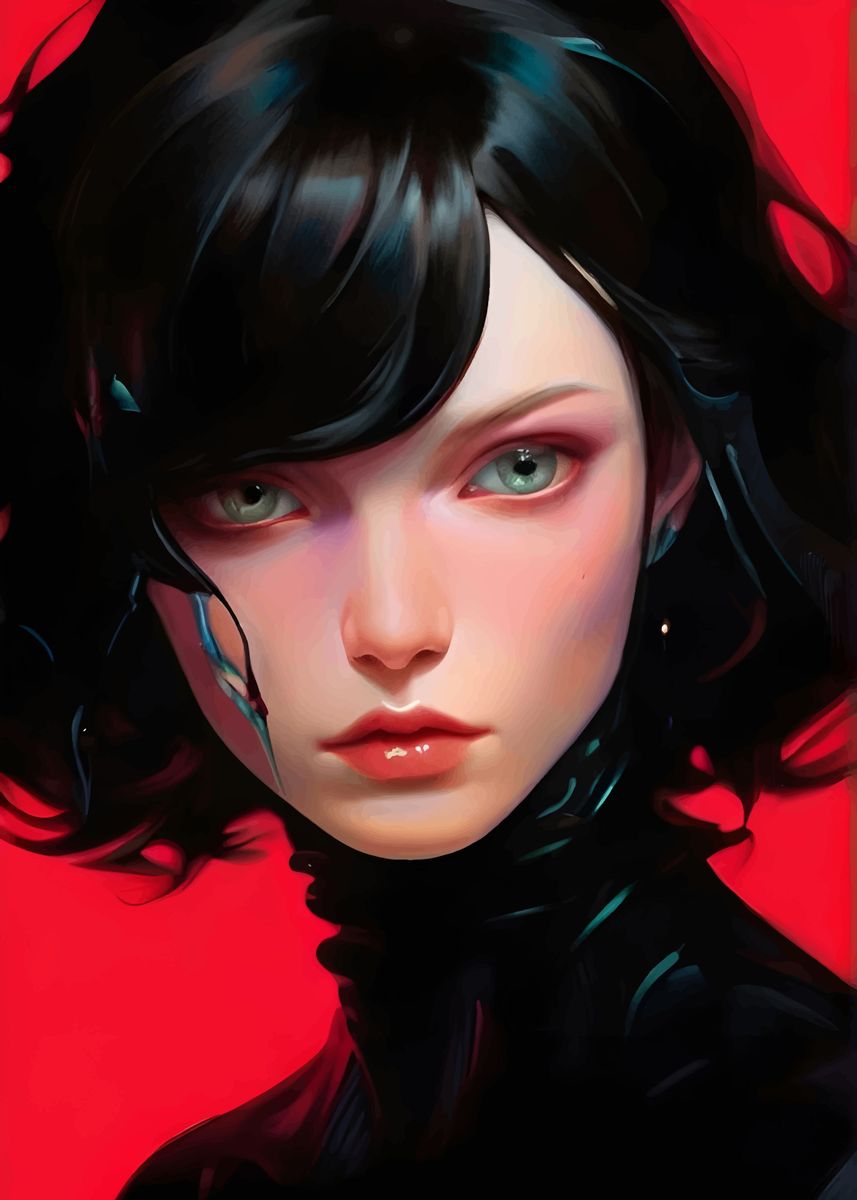 'spy girl' Poster, picture, metal print, paint by Ollivander | Displate