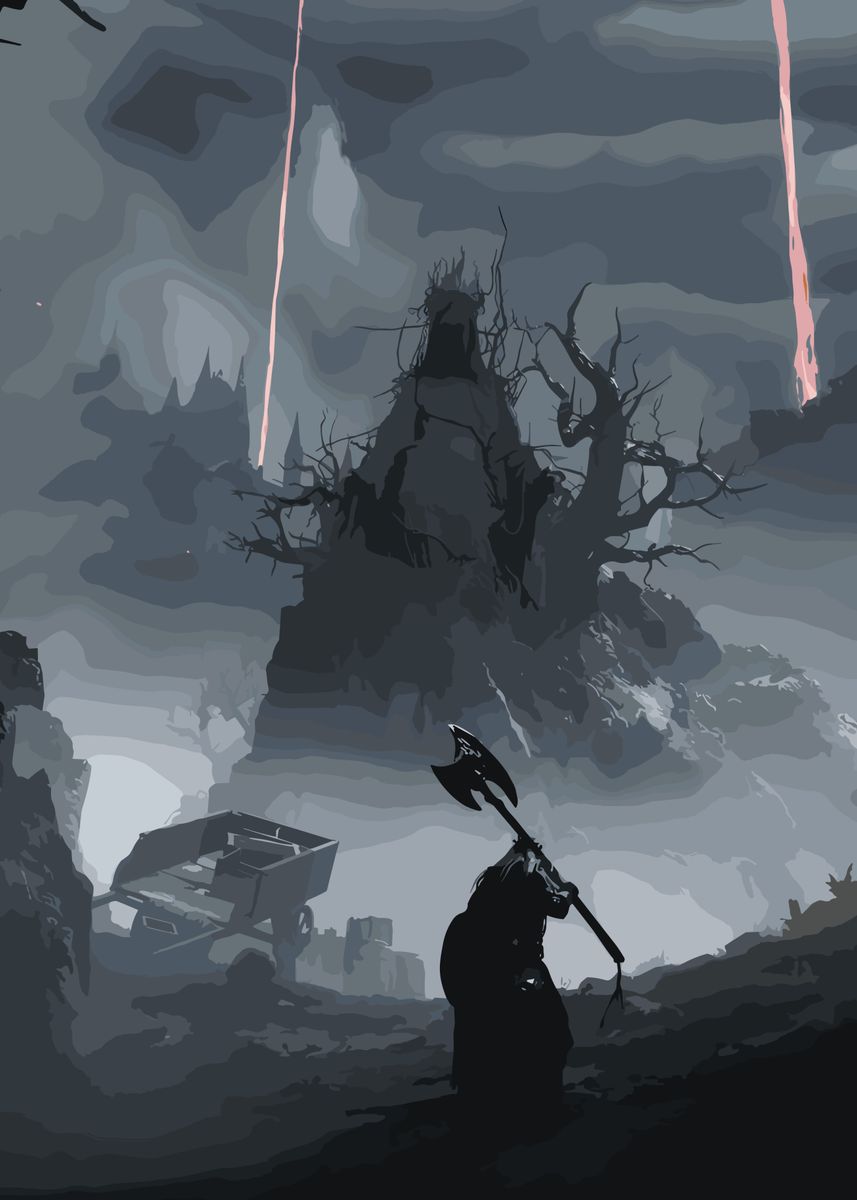 'the lords of the fallen ga' Poster, picture, metal print, paint by ...