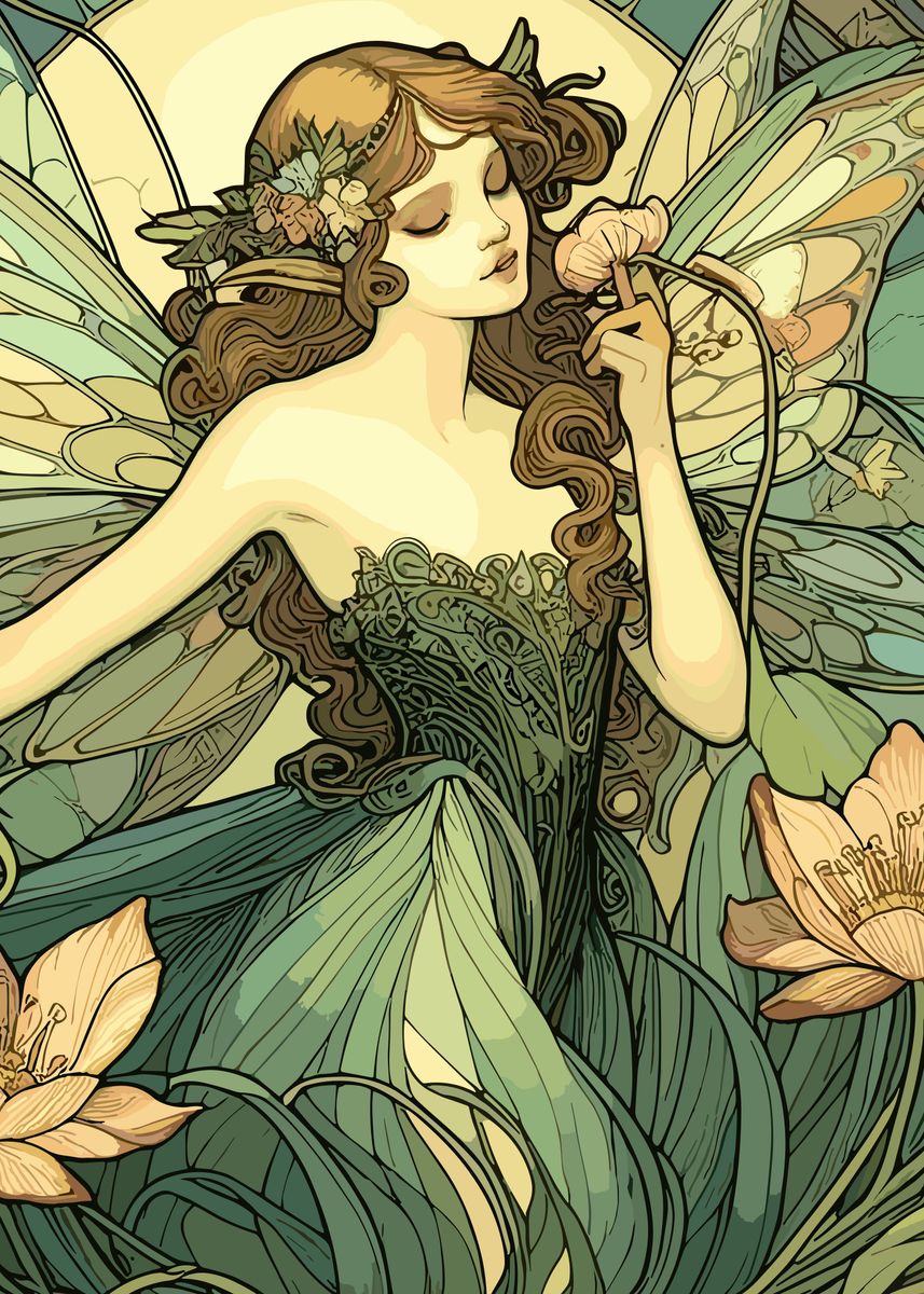 'Pixie Garden' Poster, picture, metal print, paint by Fregoli Design ...