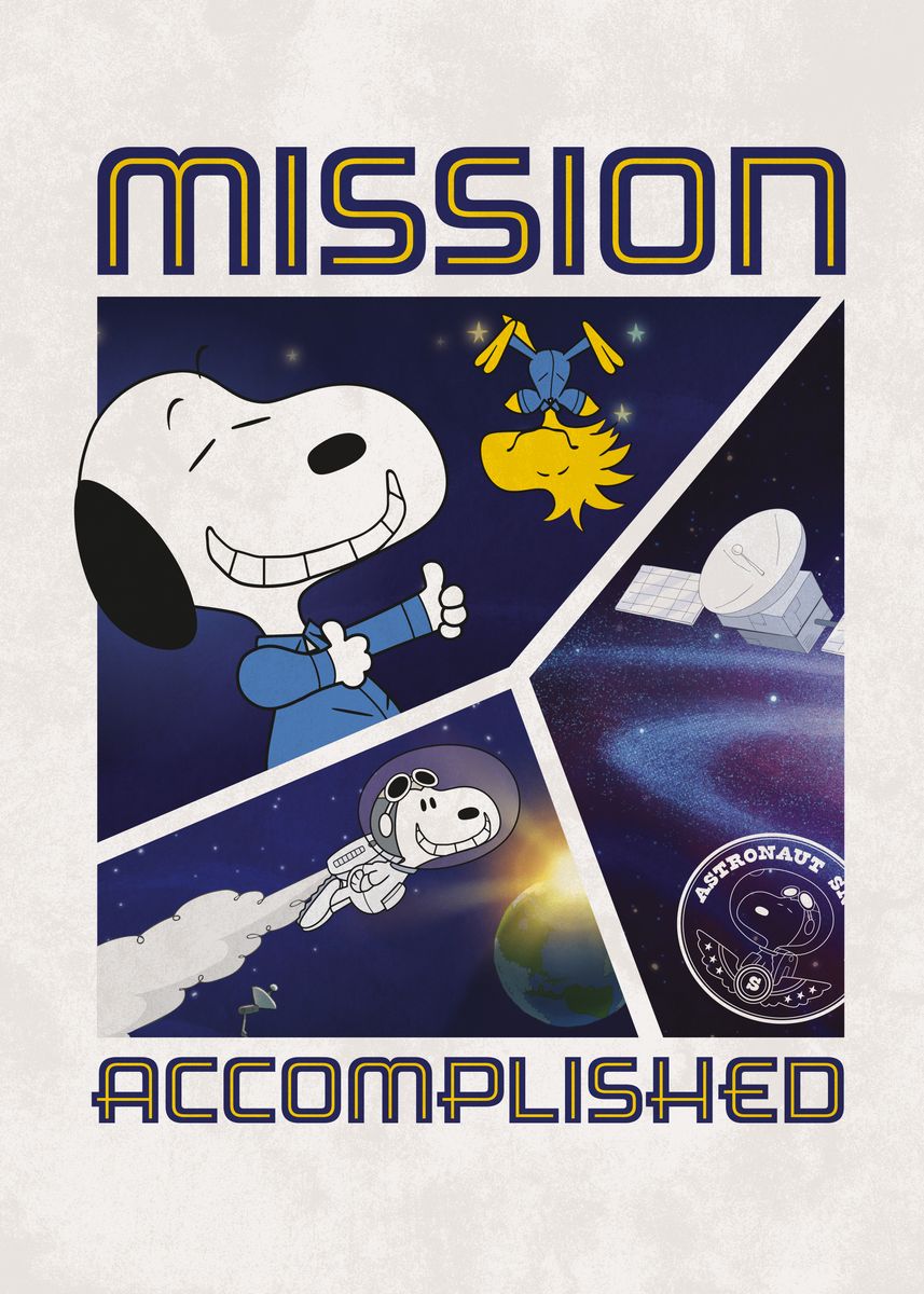 'Mission Accomplished' Poster, picture, metal print, paint by Peanuts ...