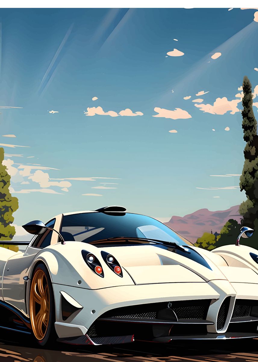 'pagani' Poster, picture, metal print, paint by best art | Displate