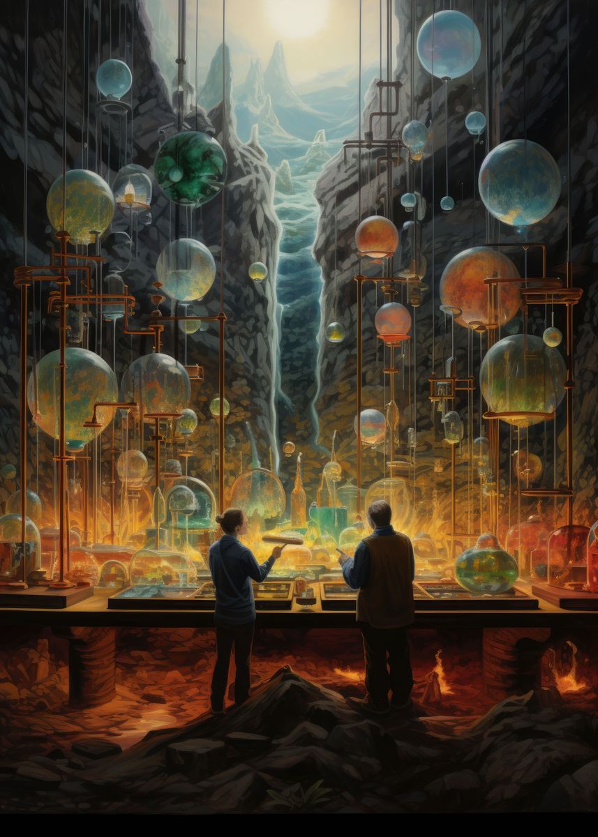 'Alchemical creation' Poster, picture, metal print, paint by Mezma and ...