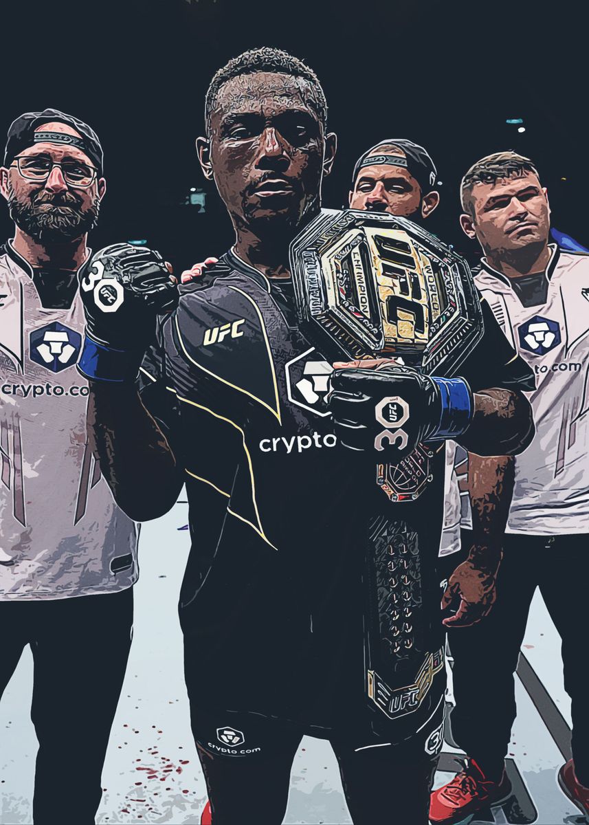 'Jamahal Hill UFC' Poster, picture, metal print, paint by Benny Jacobs ...