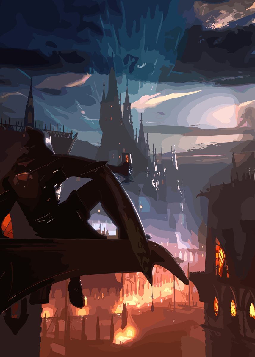 'dragon age dreadwolf game' Poster, picture, metal print, paint by ...