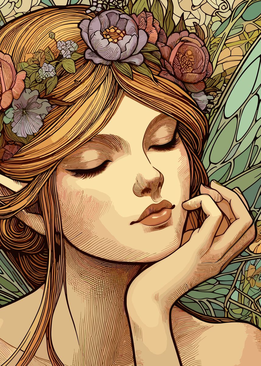 'Fairy Tales' Poster, picture, metal print, paint by Fregoli Design ...