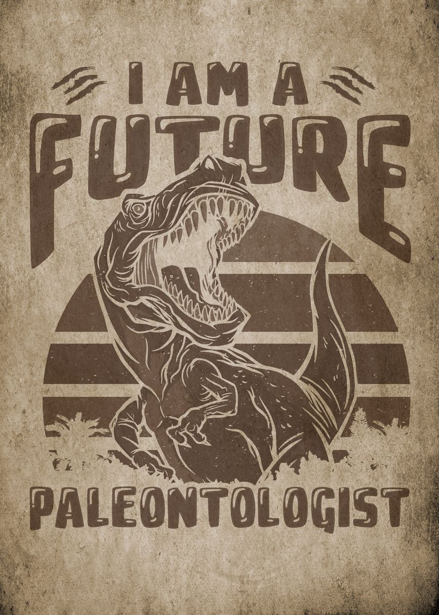 'Future Paleontologist' Poster, picture, metal print, paint by XandYart ...