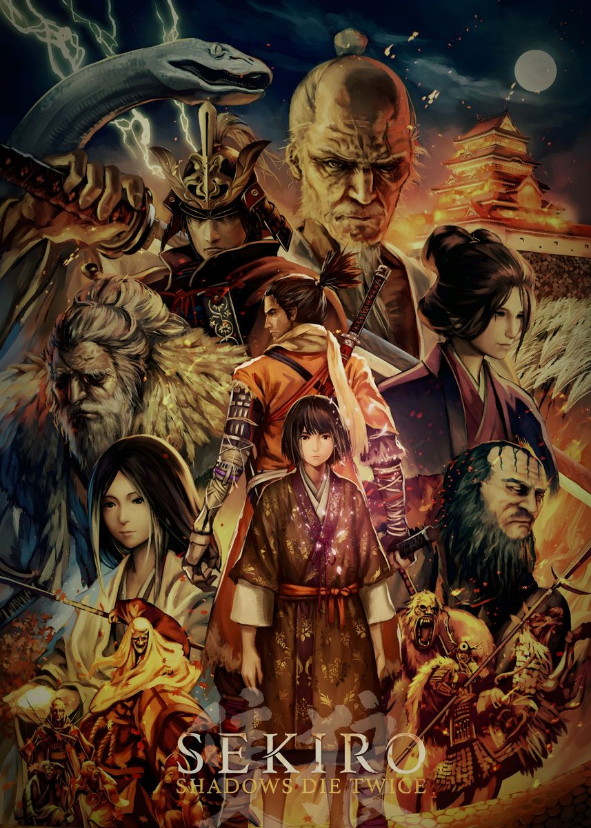'Sekiro' Poster, picture, metal print, paint by Digital art Design ...