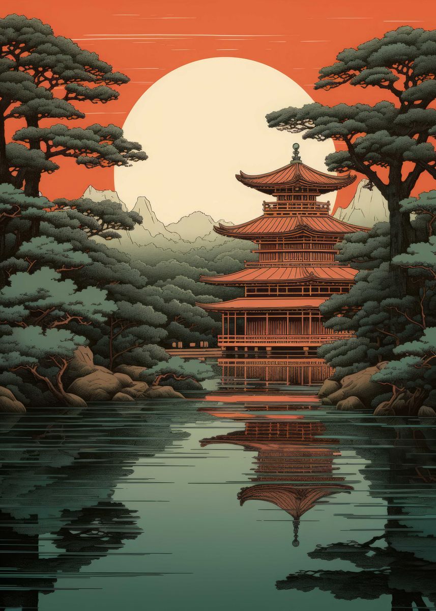 'Japanese Painting' Poster, picture, metal print, paint by Kai Tanaka ...