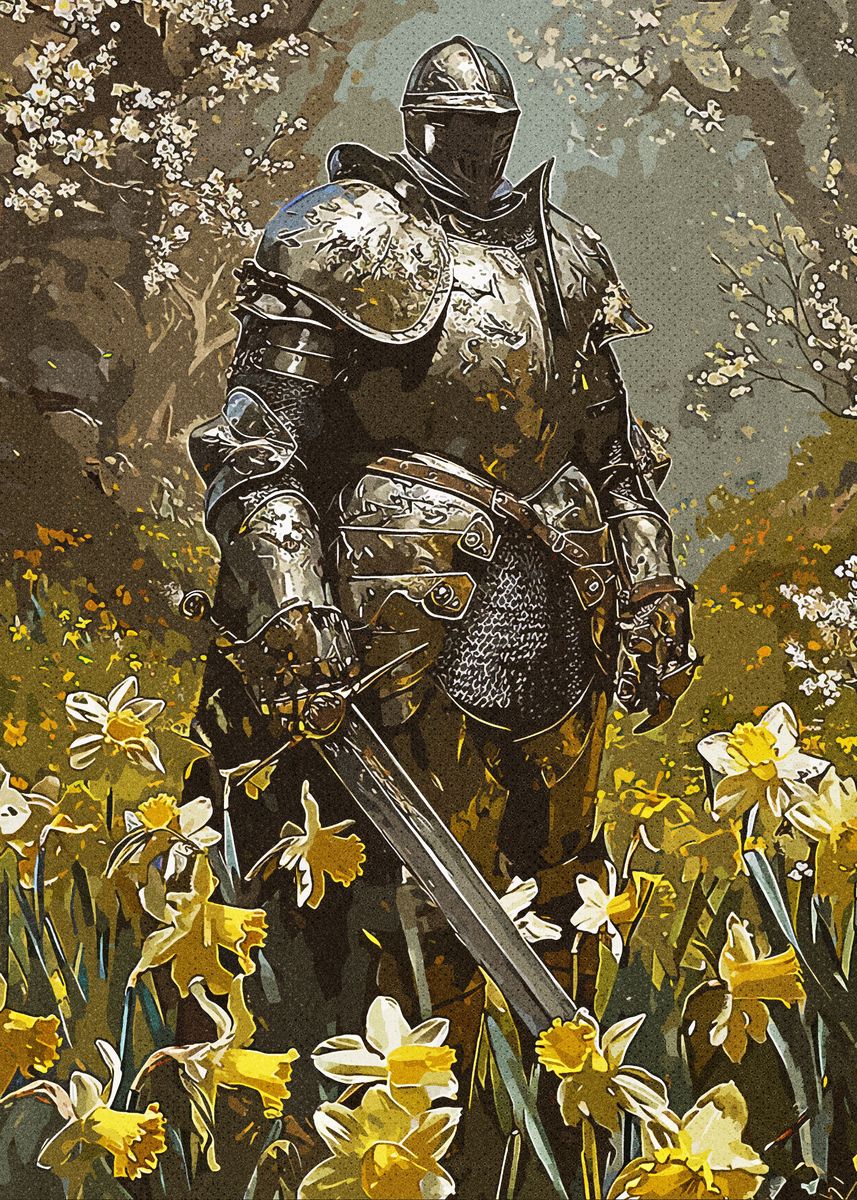 'Swordsman Armor' Poster, picture, metal print, paint by Magnum Attack ...