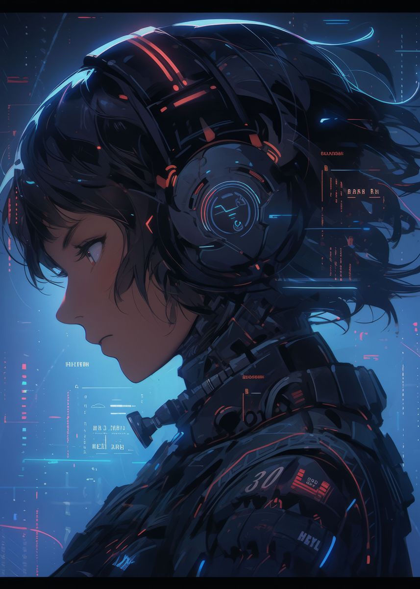 'Anime Tactical Operative' Poster, picture, metal print, paint by MiTo ...