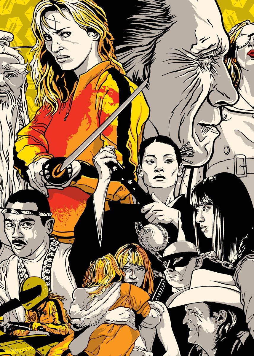 'Kill Bill' Poster, picture, metal print, paint by ExclusiveArt | Displate