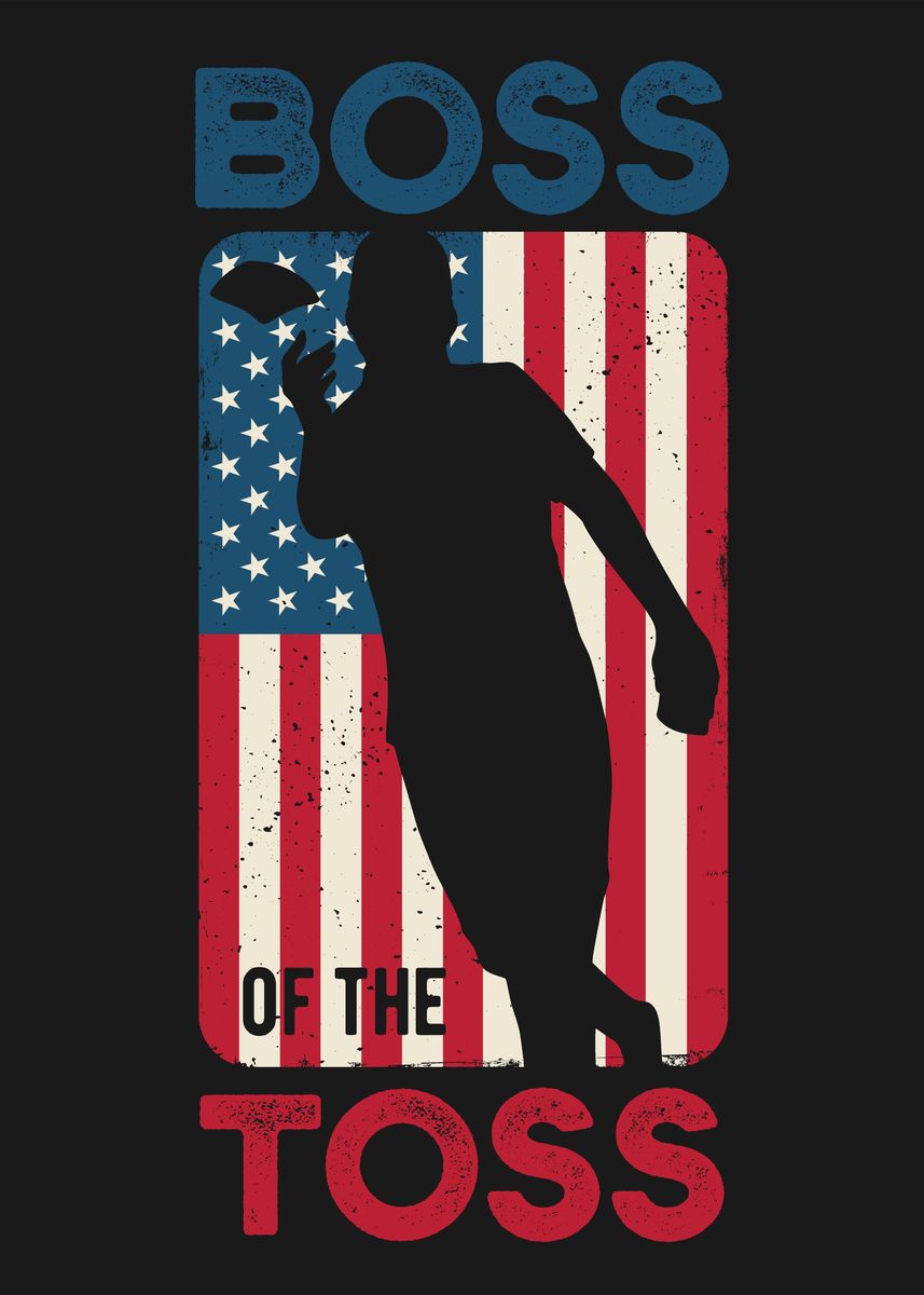 'Cornhole Boss of the Toss' Poster, picture, metal print, paint by B ...