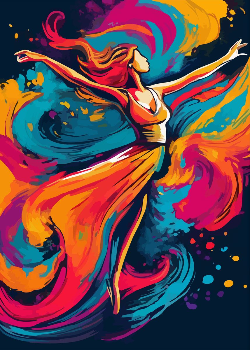 'dance girls poster art' Poster, picture, metal print, paint by ...