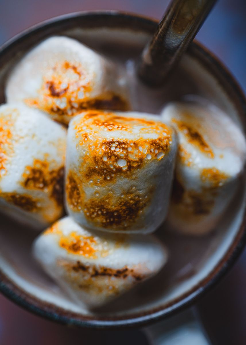 'Marshmallows' Poster, picture, metal print, paint by Malwina Lewinska ...