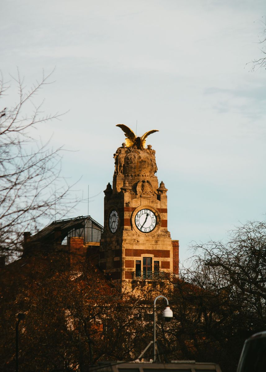 'Golden Hour Tower' Poster, picture, metal print, paint by Hendrik Zahn ...