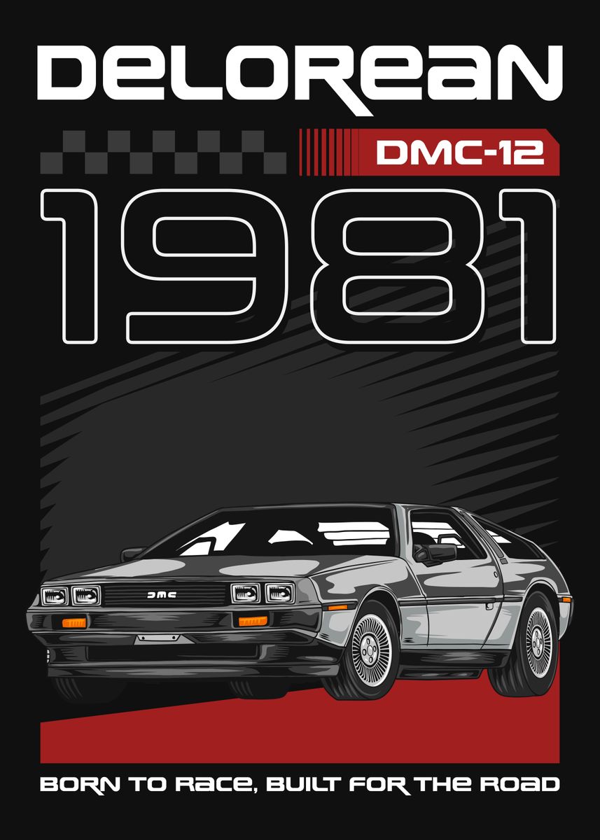 'Vintage Time Travel Car' Poster, picture, metal print, paint by Adam ...