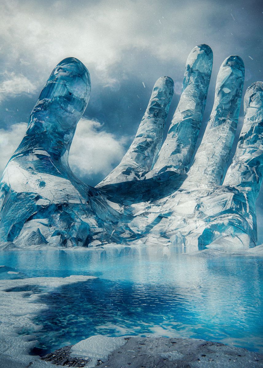 'Freeze' Poster, picture, metal print, paint by Azadream | Displate