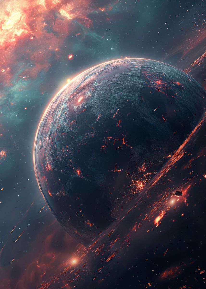 'Galaxy Outer Space' Poster, picture, metal print, paint by Oliver Ben ...