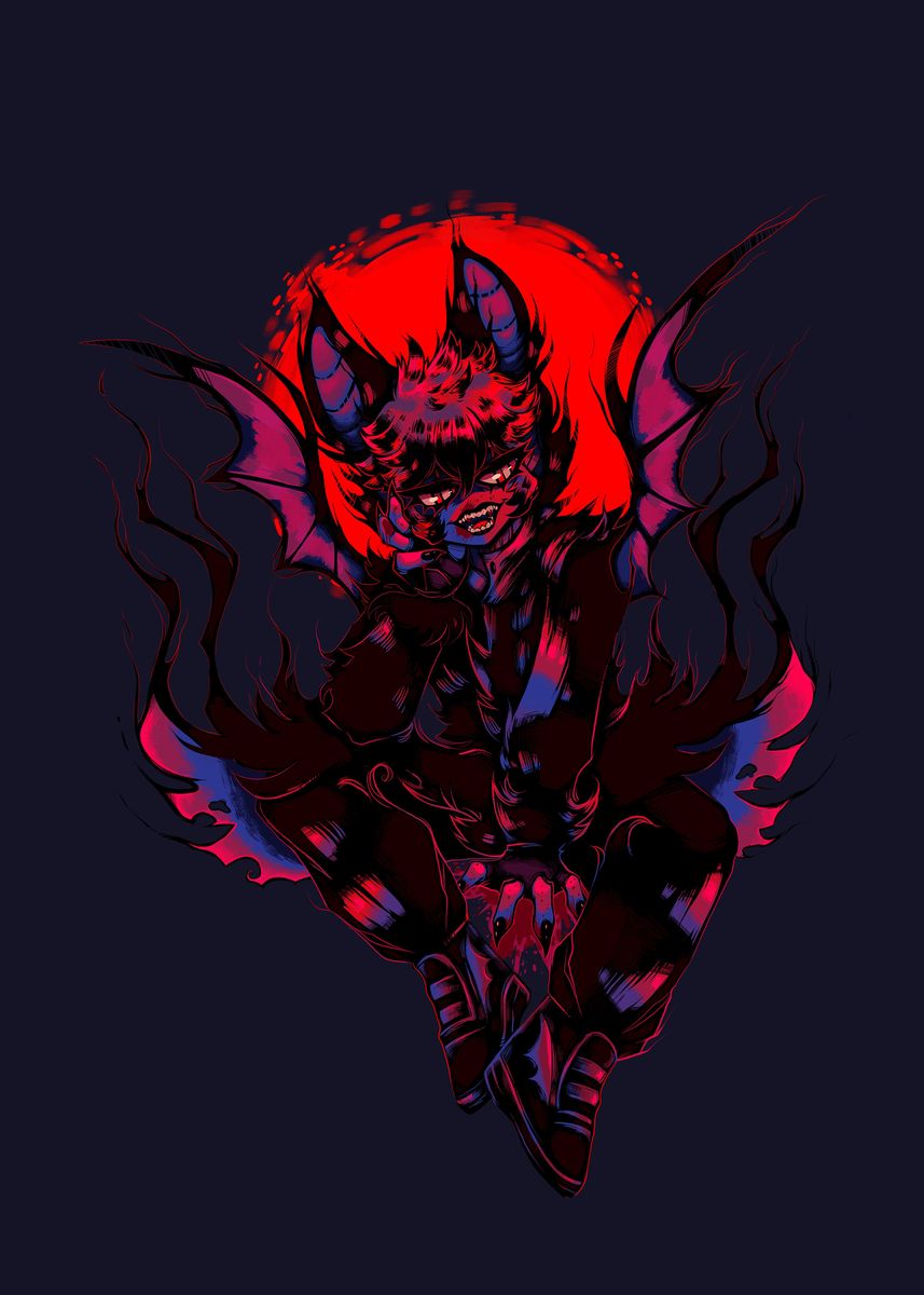 'Blaine the Vamp kid' Poster, picture, metal print, paint by TIB ...