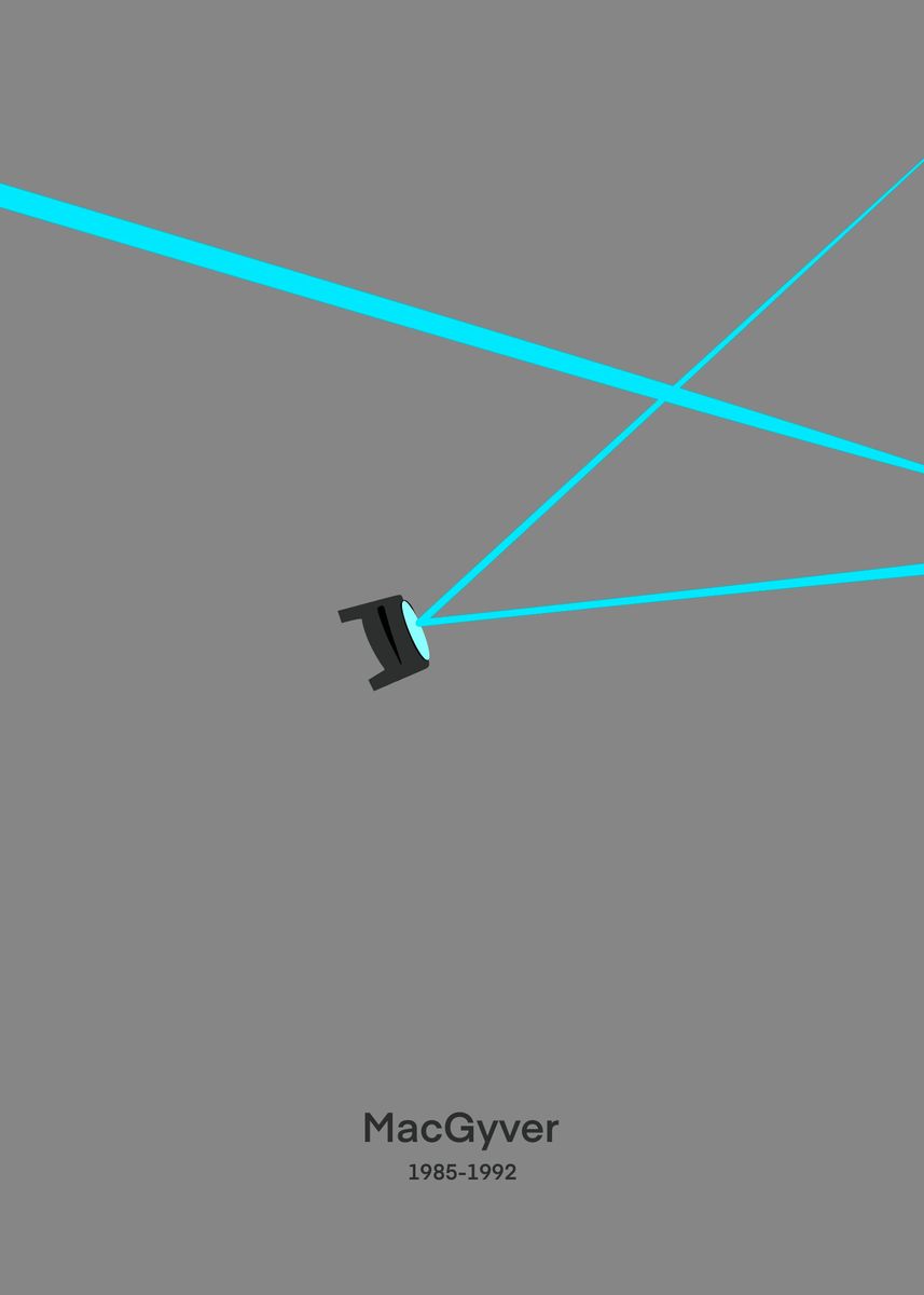 'MacGyver minimalist art' Poster, picture, metal print, paint by wan ...