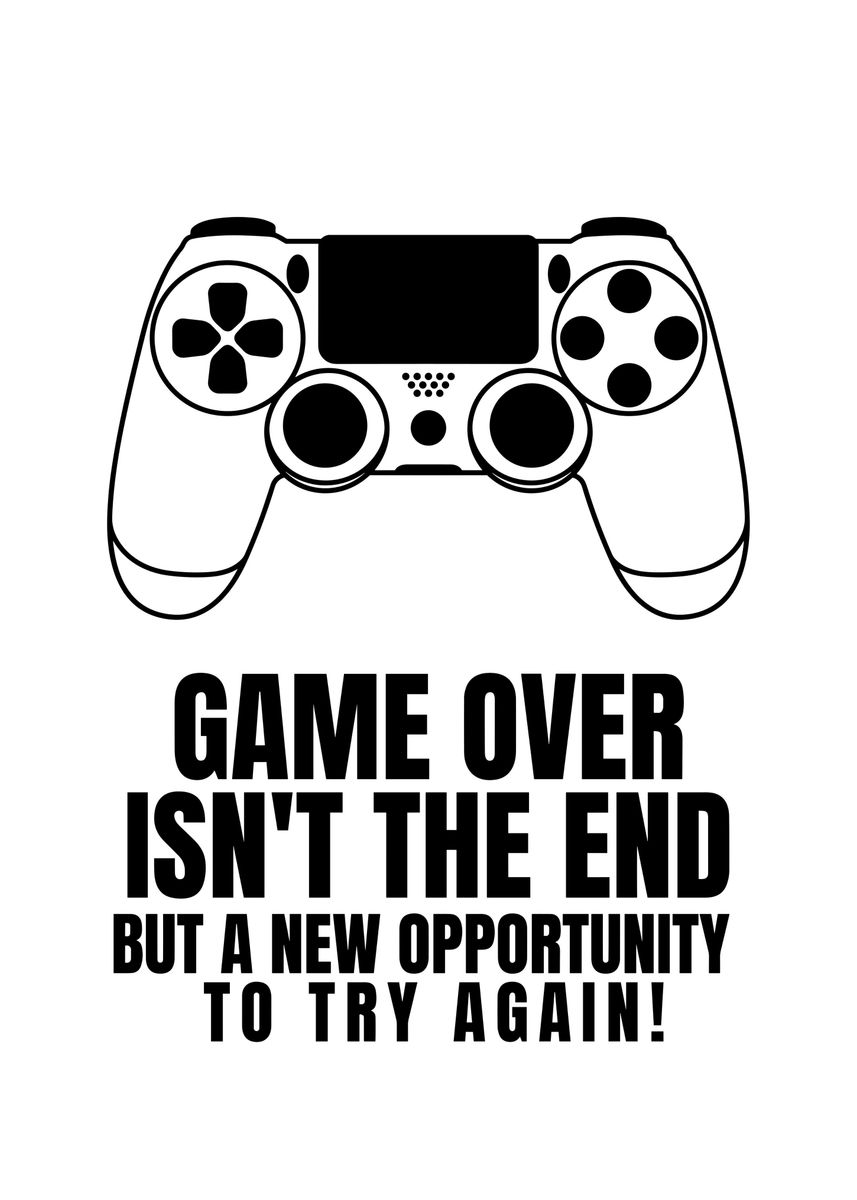 'Gaming Motivation' Poster, picture, metal print, paint by Vicky ...