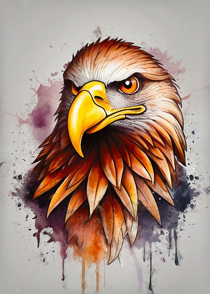 'Eagle' Poster, picture, metal print, paint by Madooza | Displate