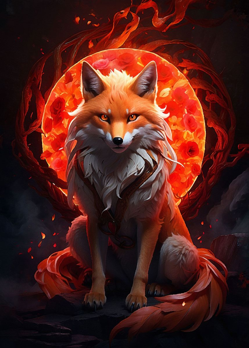 'The Firebrand in Fur' Poster, picture, metal print, paint by Madooza ...