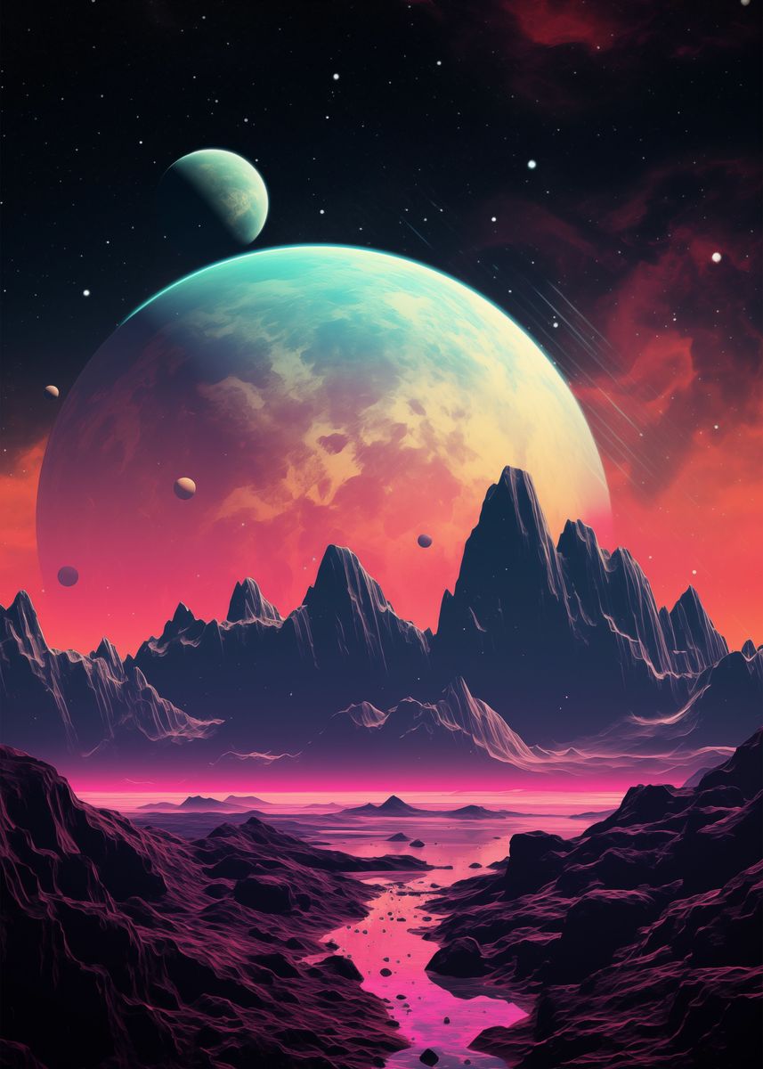 'Planet Unknown' Poster, picture, metal print, paint by Fahrudin ...