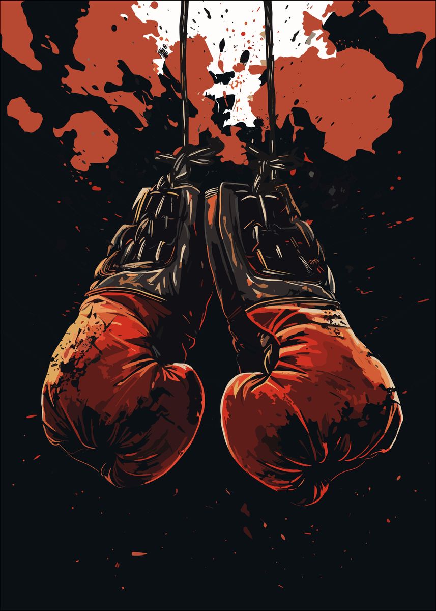 'Boxing Gloves' Poster, picture, metal print, paint by PosterSociety ...