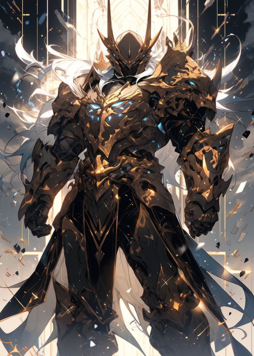 'Celestial Paladin ' Poster, picture, metal print, paint by MiTo Arts ...