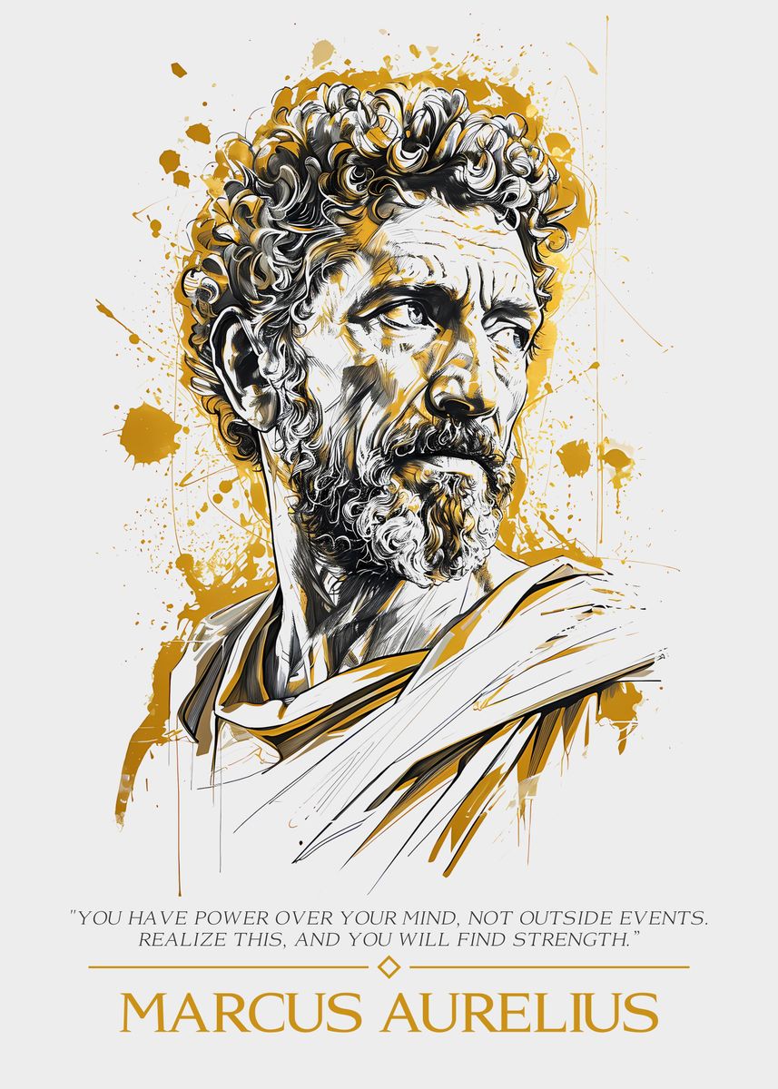 'Marcus Aurelius' Poster, picture, metal print, paint by Posterium Wall ...