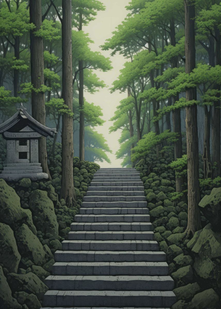 'Japanese Painting' Poster, picture, metal print, paint by Kai Tanaka ...