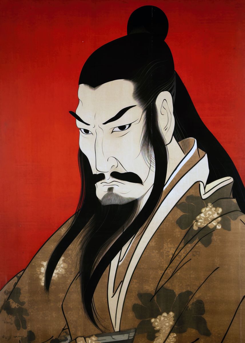'Wise Samurai' Poster, picture, metal print, paint by Gray Pine Art ...
