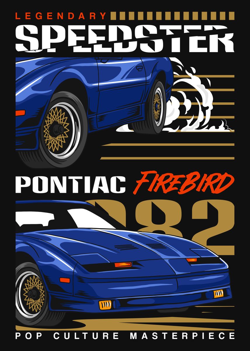 'Speedster Trans Am Car' Poster, picture, metal print, paint by ...