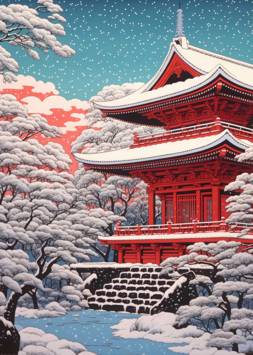 'Japanese Painting' Poster, picture, metal print, paint by Kai Tanaka ...