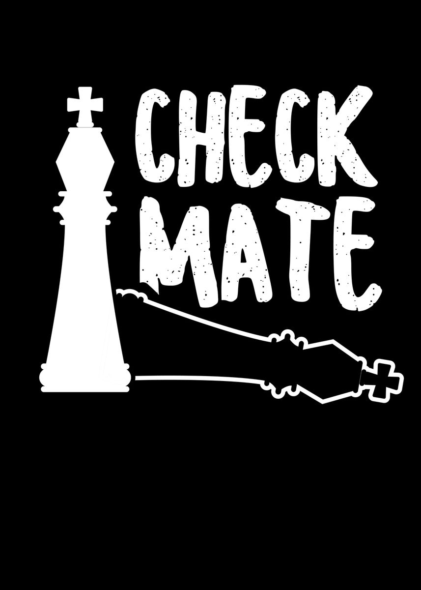 'Black king checkmate' Poster, picture, metal print, paint by BeMi ...