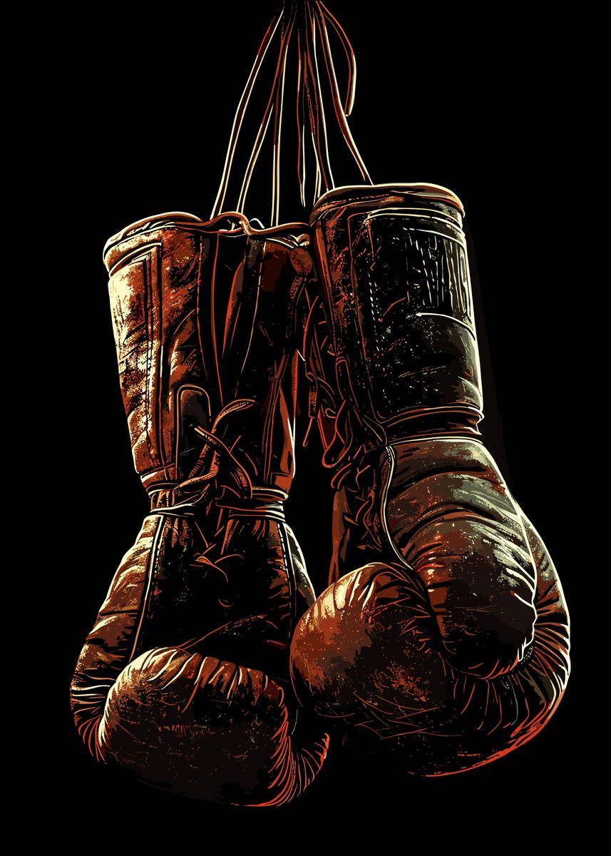 'Boxing Gloves' Poster, picture, metal print, paint by PosterSociety ...