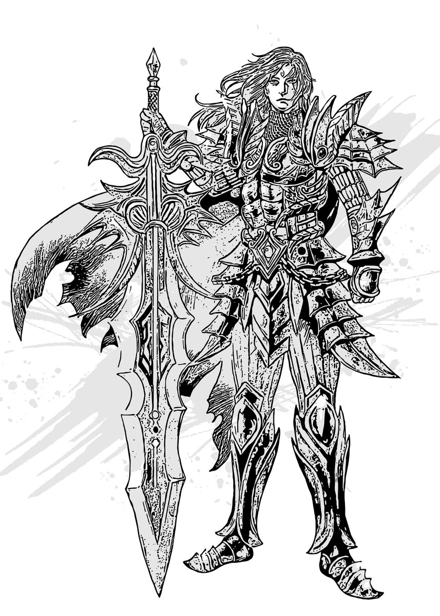 'RPG Game Character' Poster, picture, metal print, paint by Monggo ...