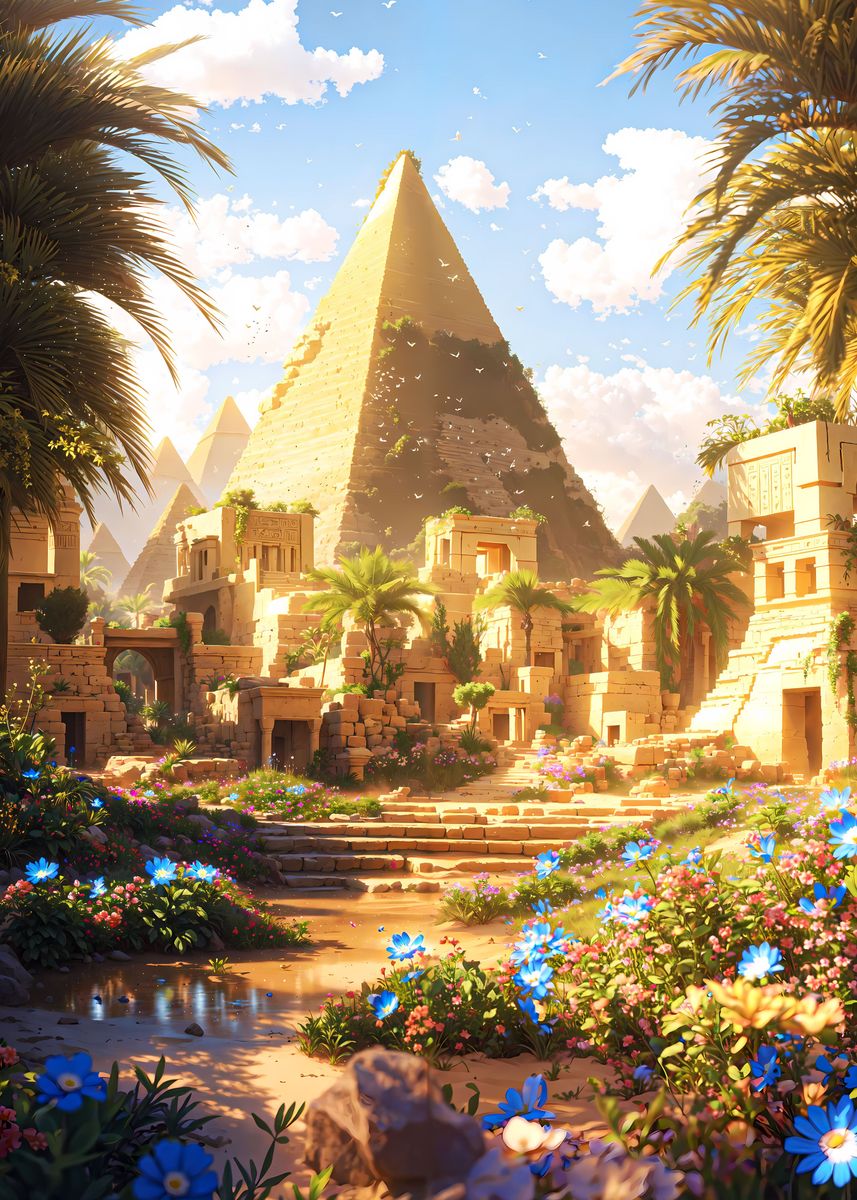 'Oasis of Gods' Poster, picture, metal print, paint by SideygitArt ...