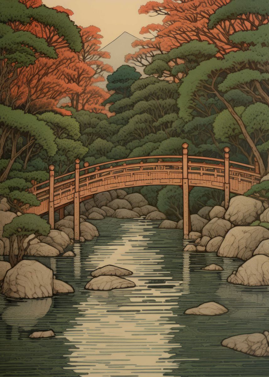 'Japanese Painting' Poster, picture, metal print, paint by Kai Tanaka ...